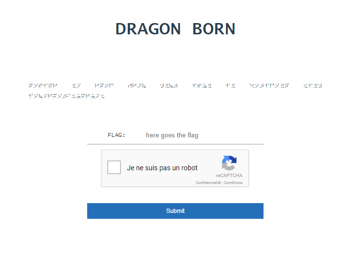 Solution DRAGON BORN du GreHack Challenge 2017 - G33Keries.org